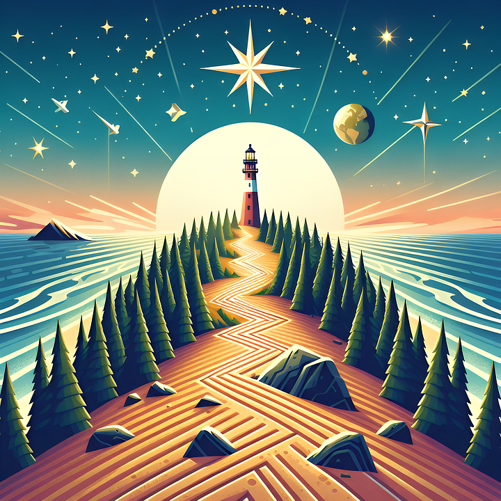 Download North Star, Guidance, Guiding. Royalty-Free Stock Illustration ...