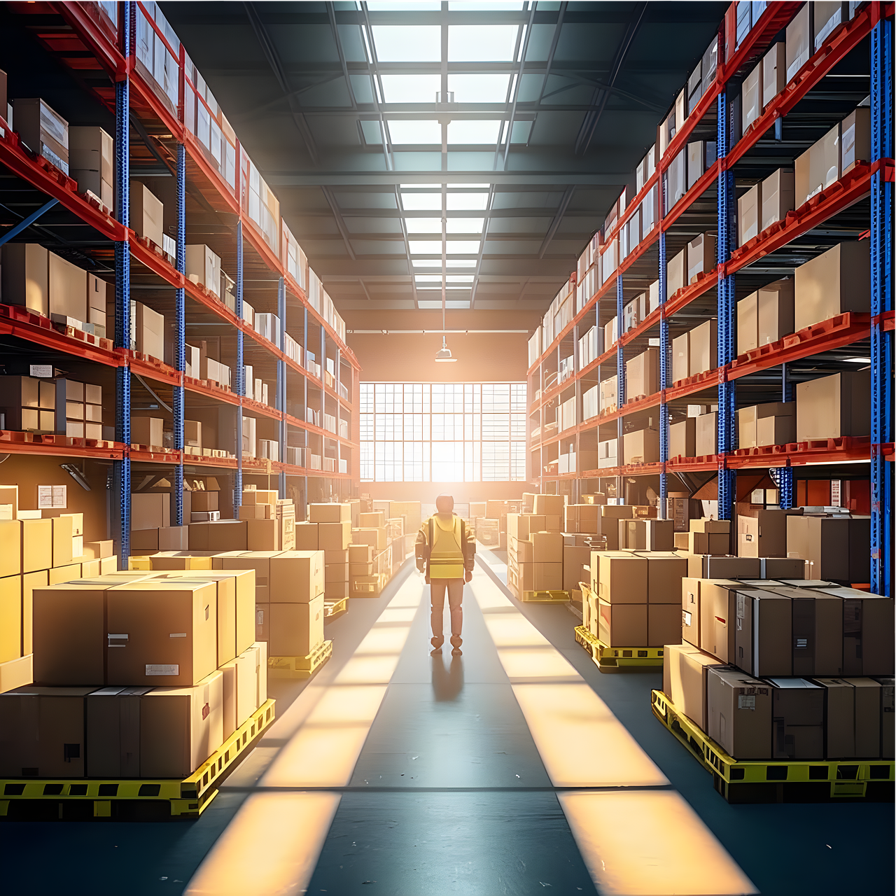 Download Warehouse, Modern, Bustling. Royalty-Free Stock Illustration ...