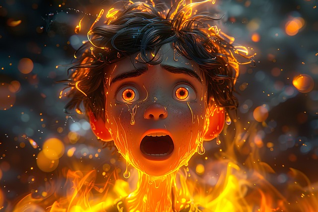 Download Ai Generated, Boy, Fire Boy. Royalty-Free Stock Illustration ...