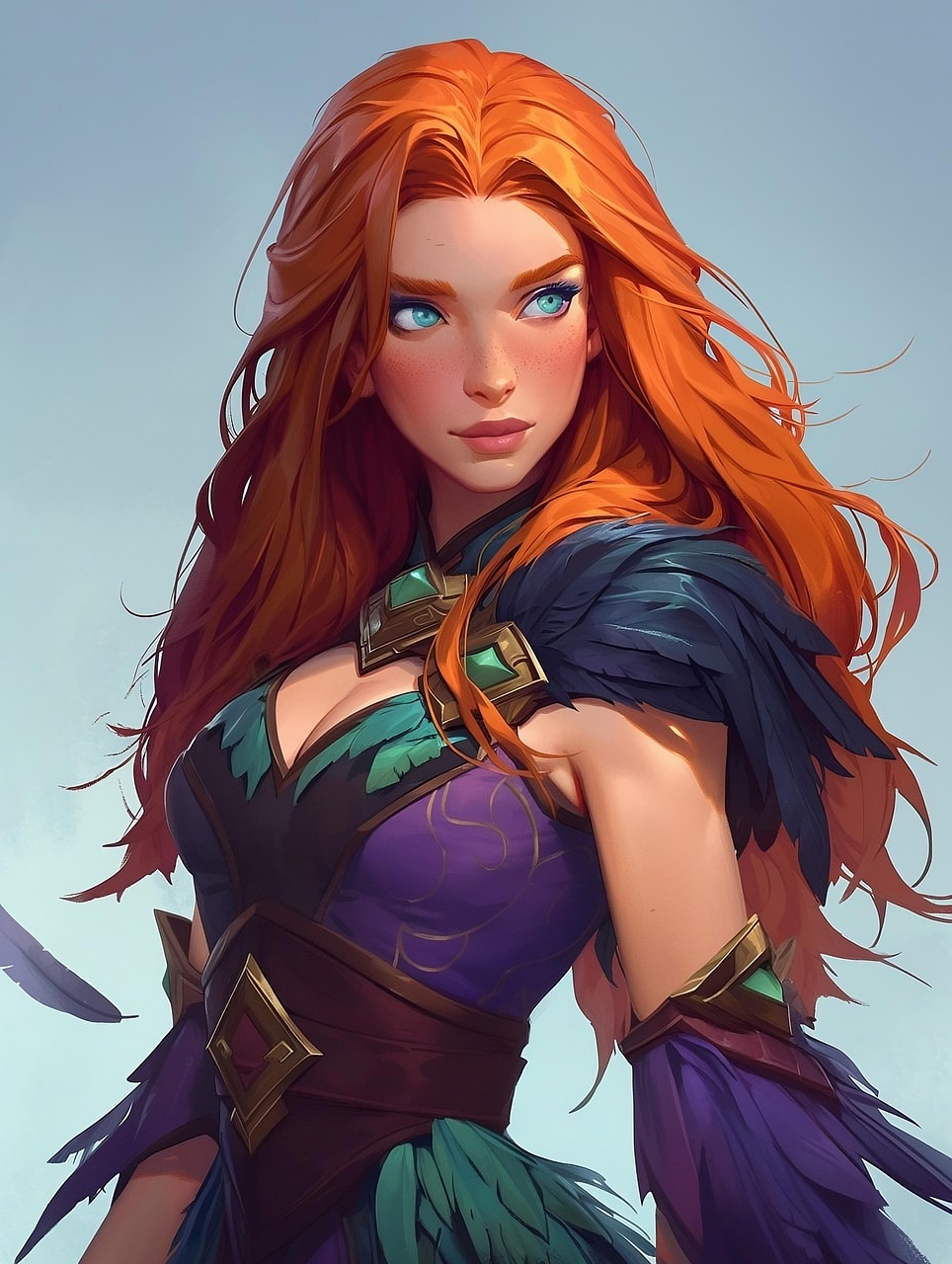Download Redhead Woman Face Royalty Free Stock Illustration Image