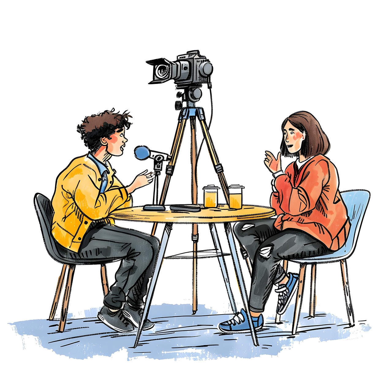 Download Podcast, People, Talking. Royalty-Free Stock Illustration ...