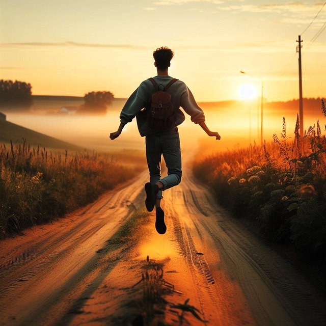 Download Ai Generated, Man, Jump. Royalty-Free Stock Illustration Image ...