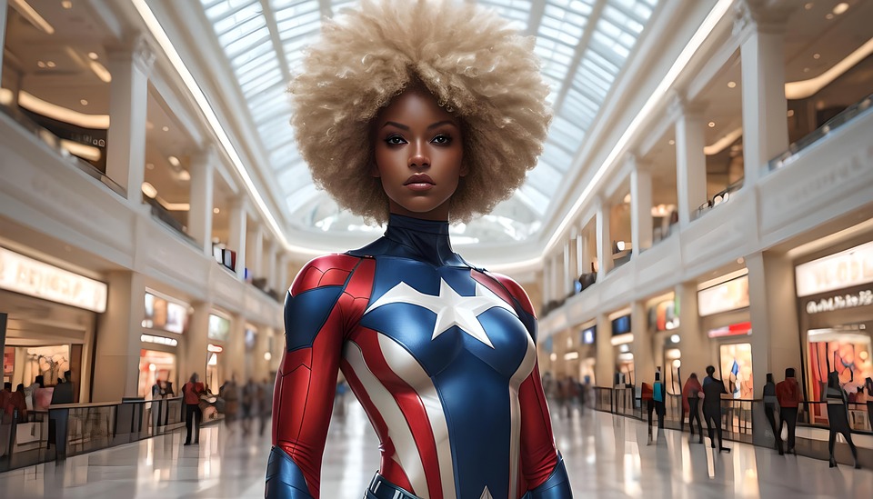 Download Miss Victory, Joan Wayne, Superhero. Royalty-Free Stock ...