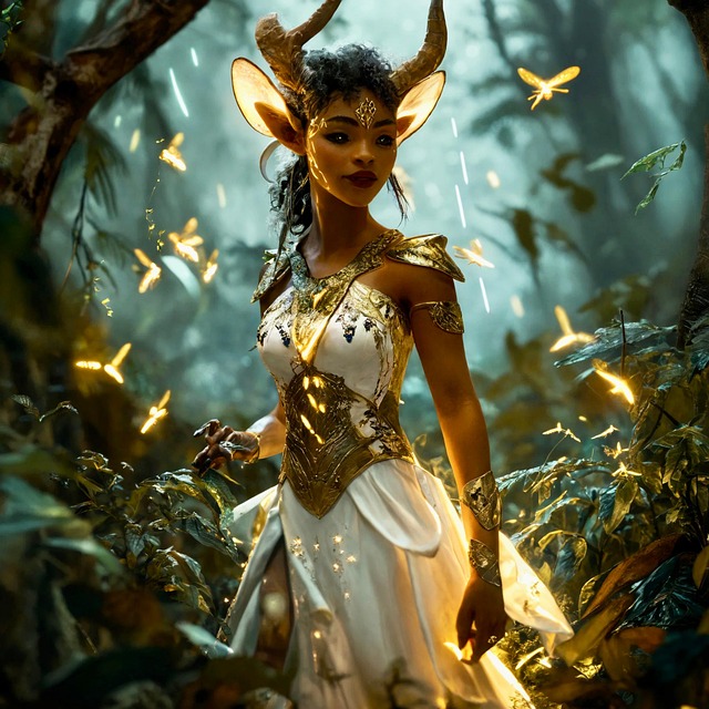 Download Beautiful, Fawn, Lady. Royalty-Free Stock Illustration Image ...