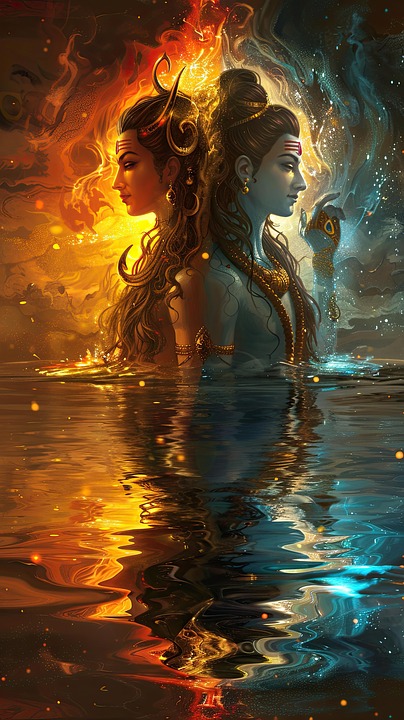Download Shiva And Durga, Shiva Illustration, Durga Illustration ...