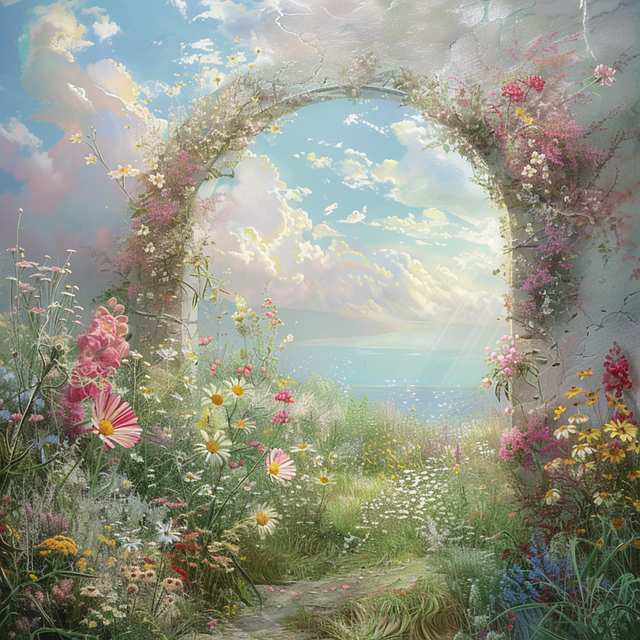 Download Ai Generated, Flowers, Gate. Royalty-Free Stock Illustration ...