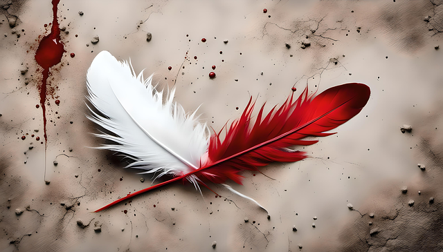Download Ai Generated, Feathers, Blood. Royalty-Free Stock Illustration ...