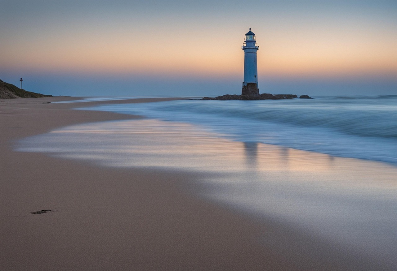 Download Lighthouse, Beacon, Sunset. Royalty-Free Stock Illustration ...