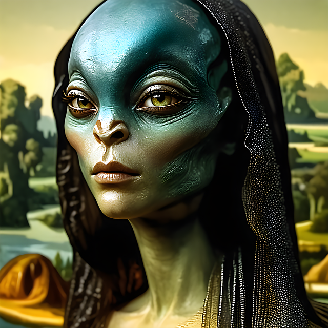 Download Ai Generated Alien Mona Lisa Royalty Free Stock Illustration Image Pixabay