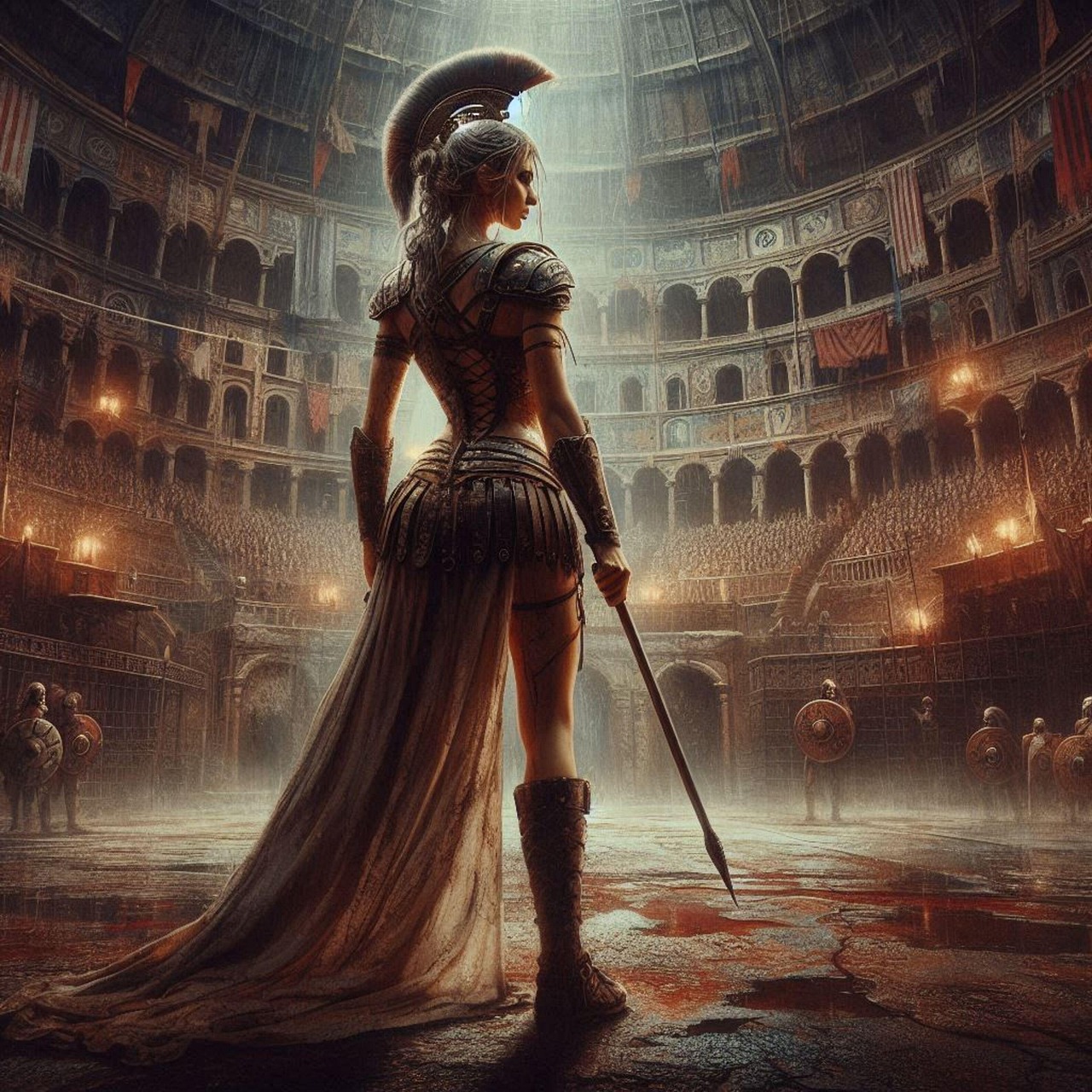 Download Ai Generated, Woman, Gladiator. Royalty-Free Stock ...