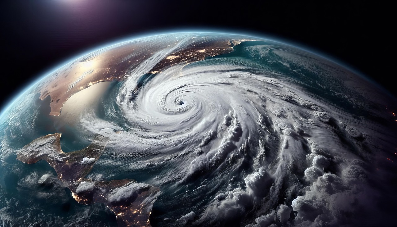 Download Ai Generated, Hurricane, Thurderstorm. Royalty-Free Stock ...