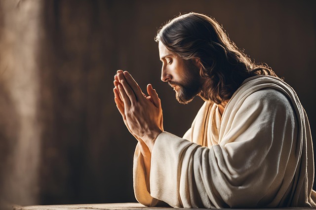 Download Ai Generated, Jesus, Prayer. Royalty-Free Stock Illustration ...