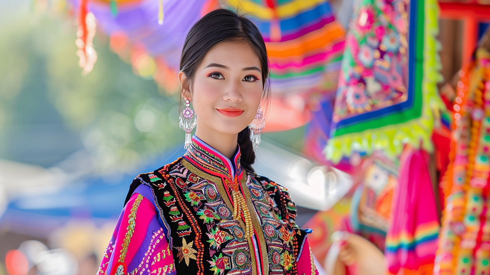 Download Lao Loum, Silk Sinh, Traditional Patterns. Royalty-Free Stock ...