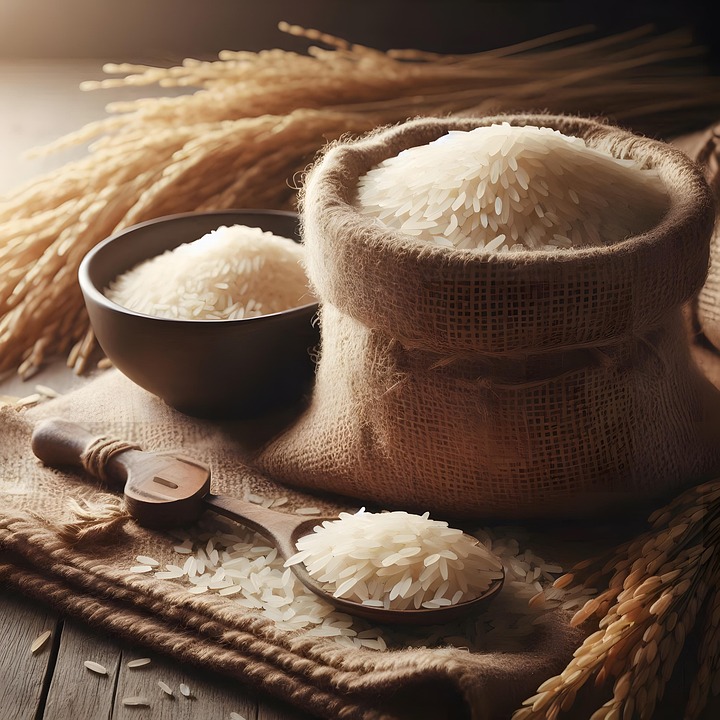Download Food Photography, Rice Packaging, Sack Of Rice. Royalty-Free ...