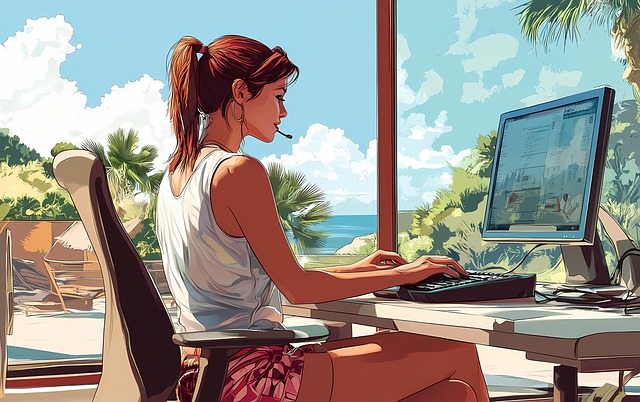 Download Ai Generated, Woman, Working. Royalty-Free Stock Illustration ...