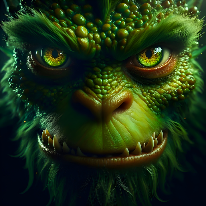 Download Monster Green Gruesome Royalty Free Stock Illustration