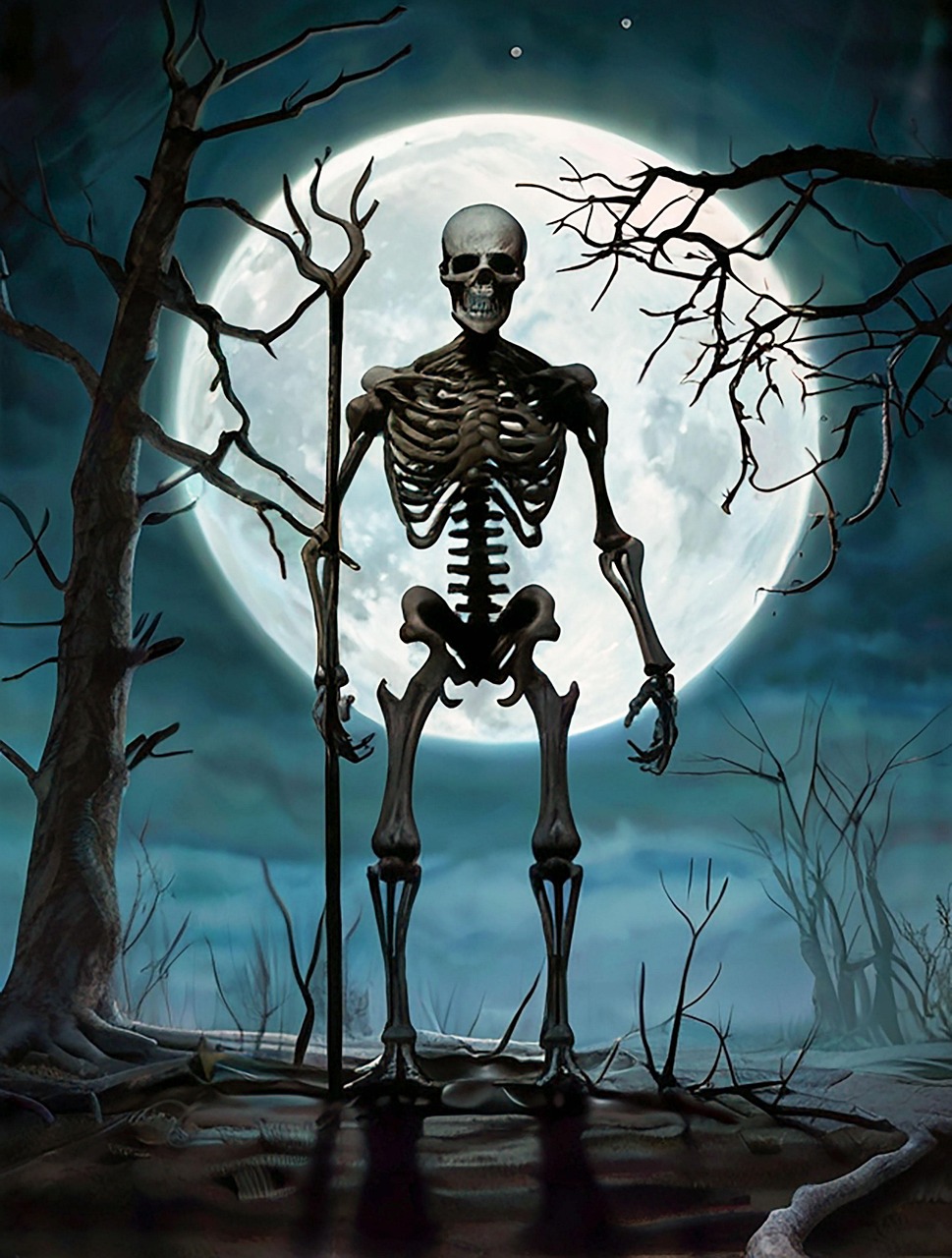 Download Ai Generated Skeleton Fantasy Royalty Free Stock