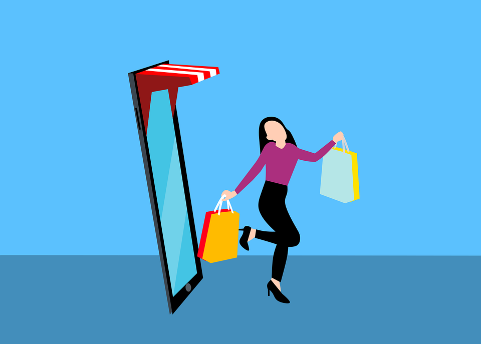 Download Woman, Shopping, E-Commerce. Royalty-Free Vector Graphic - Pixabay