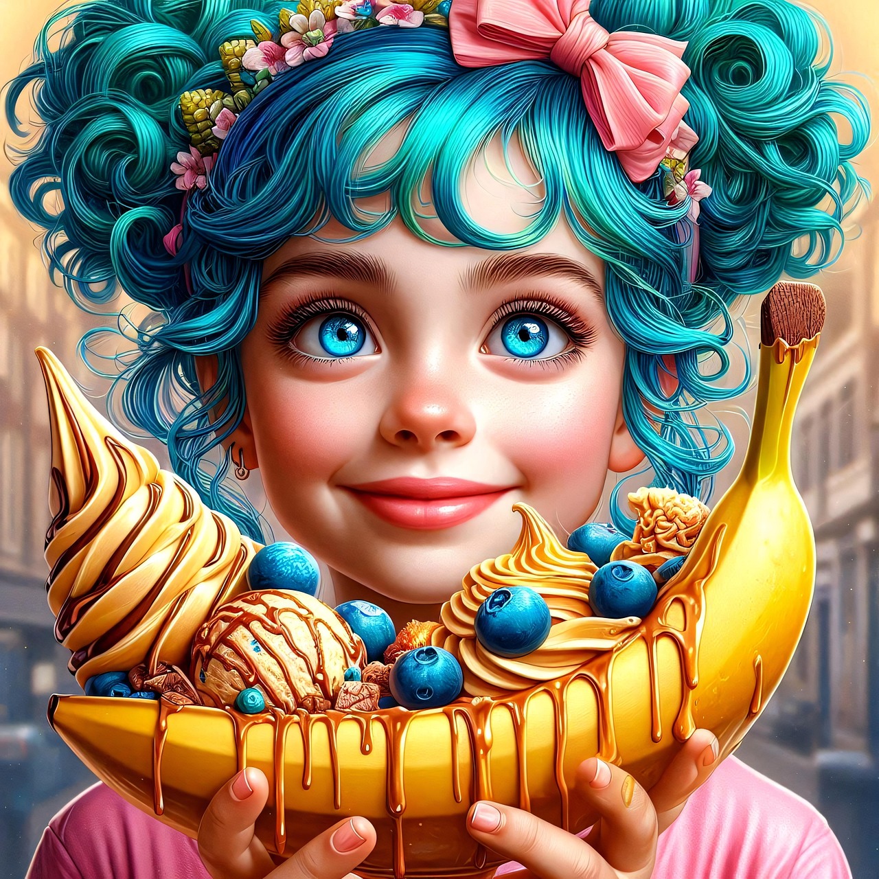 Download Ai Generated Girl Ice Cream Royalty Free Stock Illustration 0273