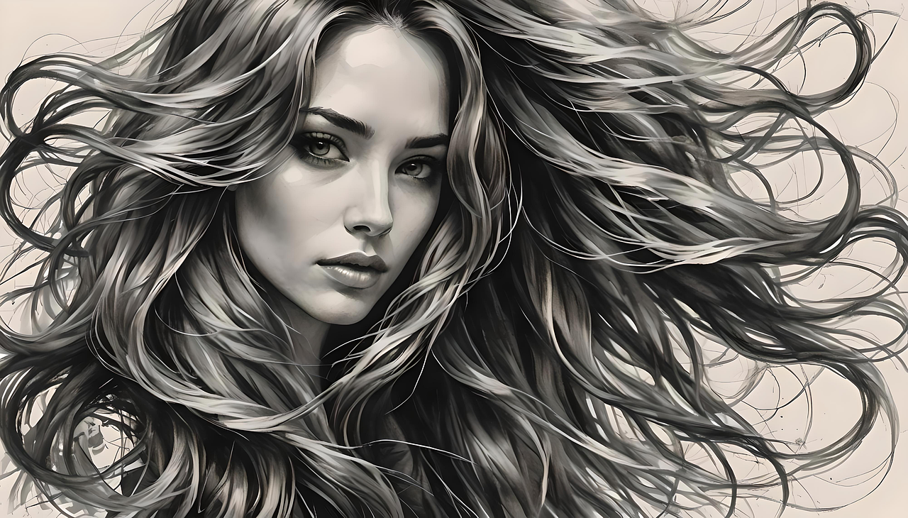 Download Woman, Ai Generated, Sketch. Royalty-Free Stock Illustration ...