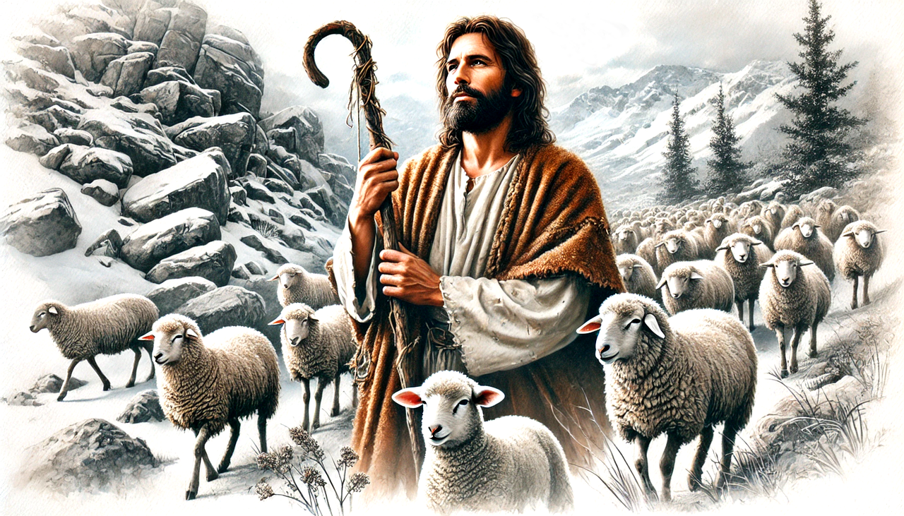 Download Divine Wanderer, Jesus Guides, Shepherd'S Care. Royalty-Free ...