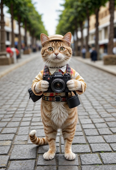 Download Animal, Cat, Camera. Royalty-Free Stock Illustration Image ...
