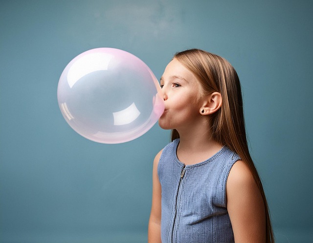 Download Girl, Chewing Gum, Bubble. Royalty-Free Stock Illustration Image - Pixabay