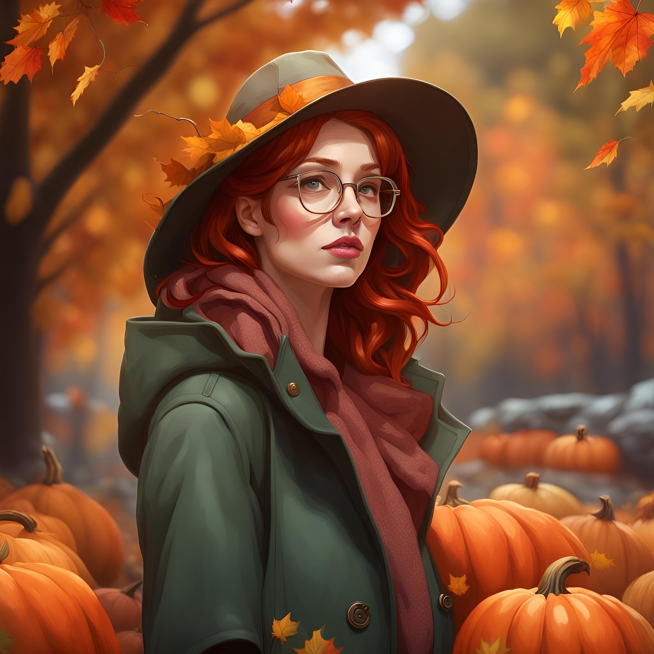 Download Autumn, Woman, Beauty. Royalty-Free Stock Illustration Image ...