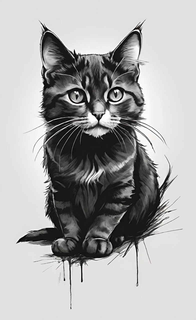 Download Cat, Animal, Document. Royalty-Free Stock Illustration Image ...