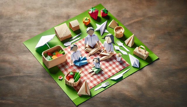 Download Origami, Picnic, Family. Royalty-Free Stock Illustration Image ...