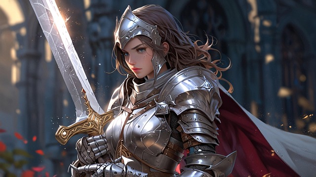 Download Woman Warrior Animation Royalty Free Stock Illustration