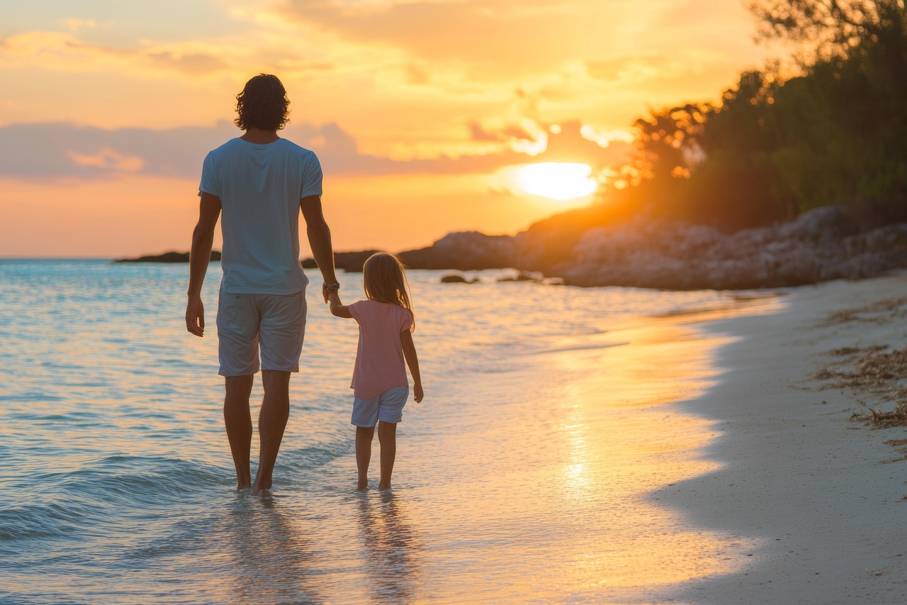Download Father, Daughter, Beach. Royalty-Free Stock Illustration Image - Pixabay