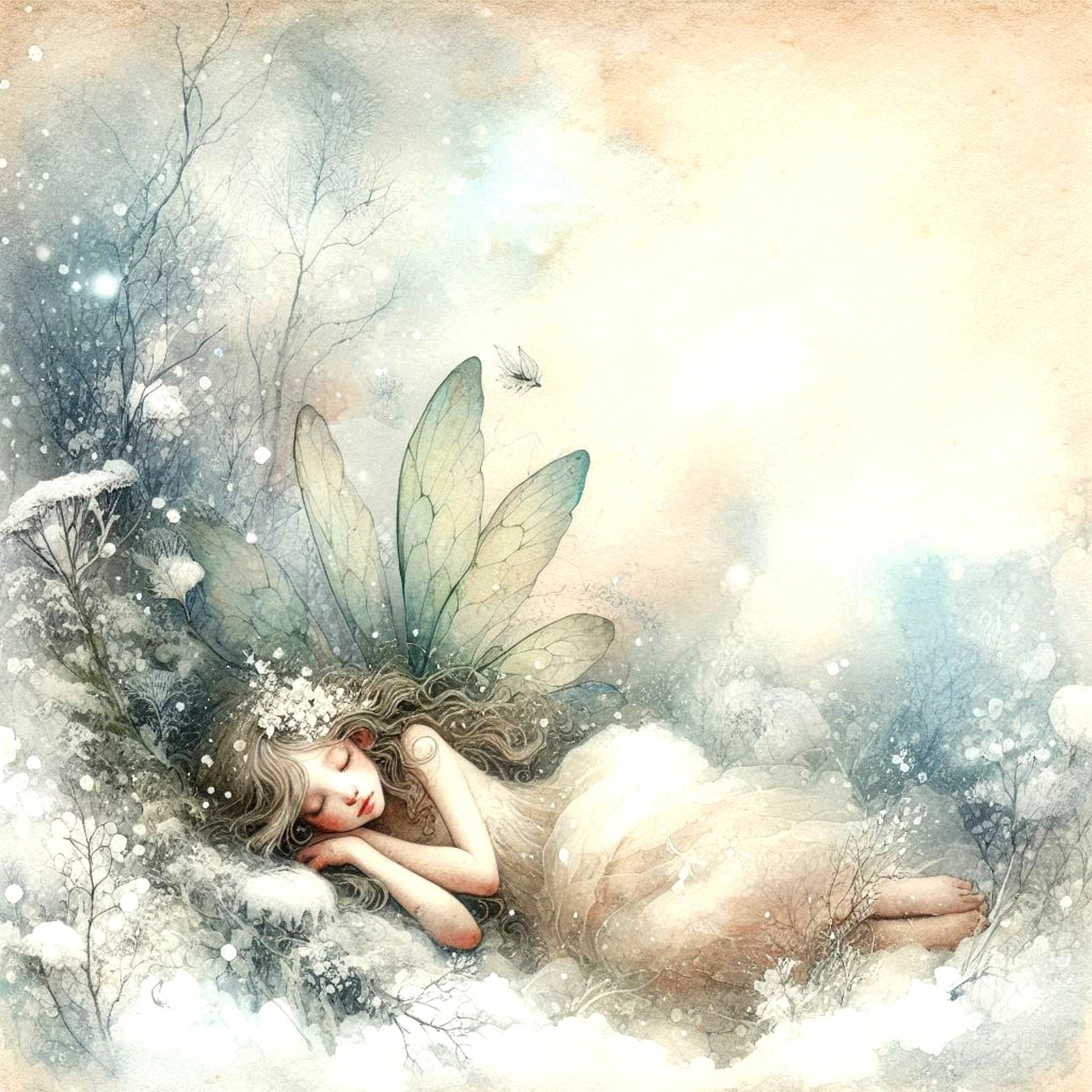 Download Ai Generated, Fairy, Sleep. Royalty-Free Stock Illustration ...
