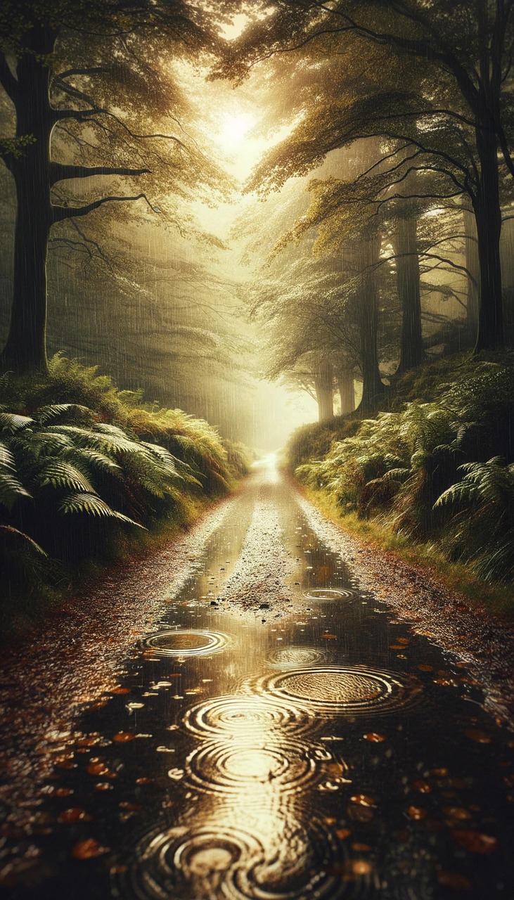 Download Ai Generated, Puddle, Forest. Royalty-Free Stock Illustration ...