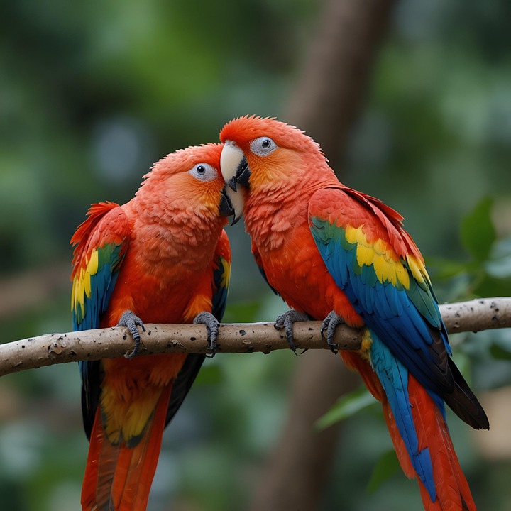 Download Ai Generated, Parrots, Nature. Royalty-Free Stock Illustration ...