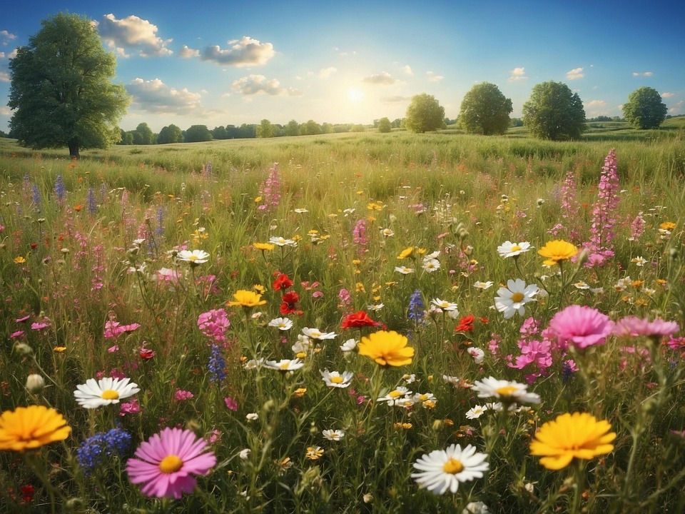 Bunga-Bunga Padang Rumput Alam - Gambar gratis di Pixabay