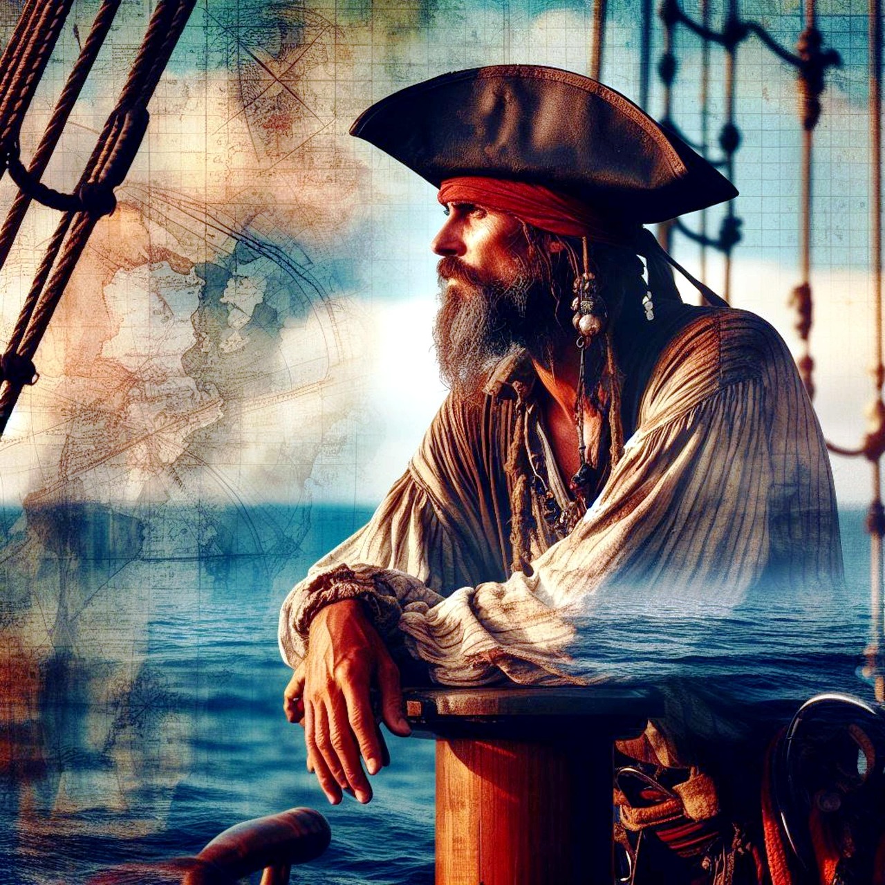 Download Ai Generated, Man, Pirate. Royalty-Free Stock Illustration ...