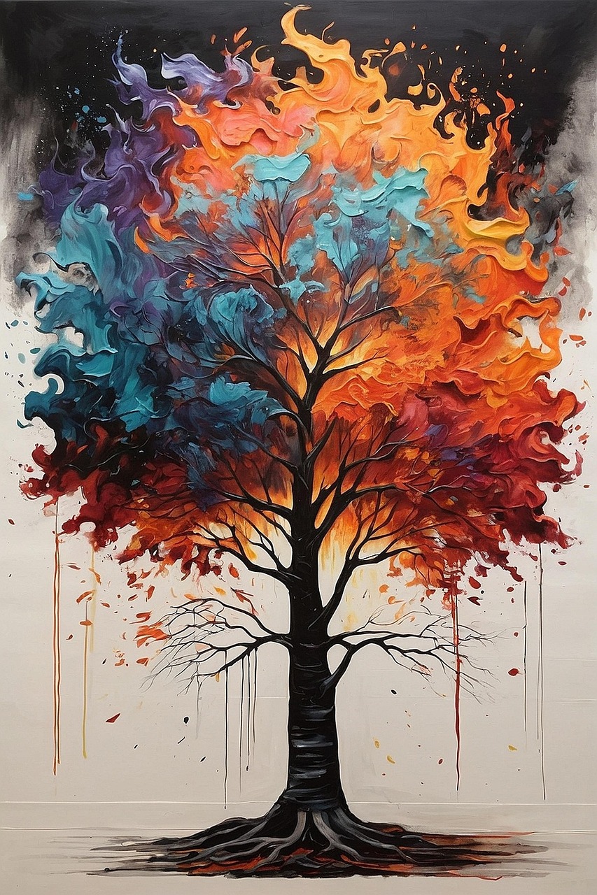 Download Ai Generated, Tree, Landscape. Royalty-Free Stock Illustration ...