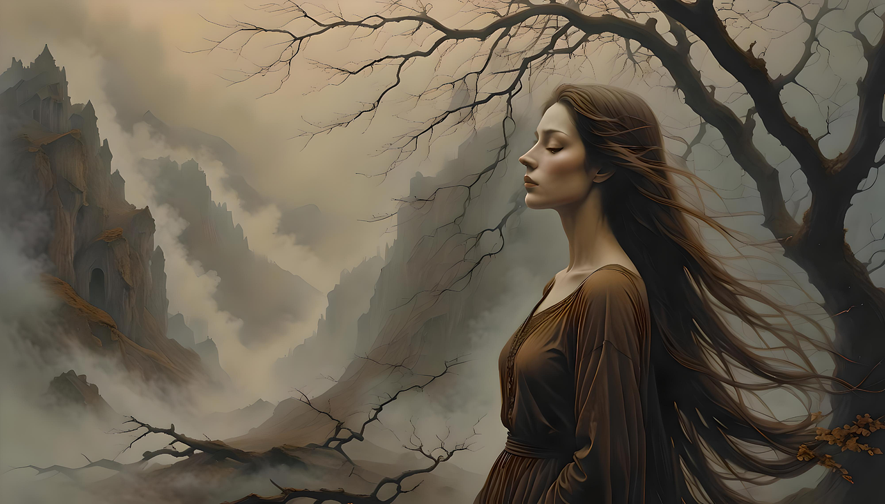Download Woman, Beauty, Dark Fantasy. Royalty-Free Stock Illustration ...
