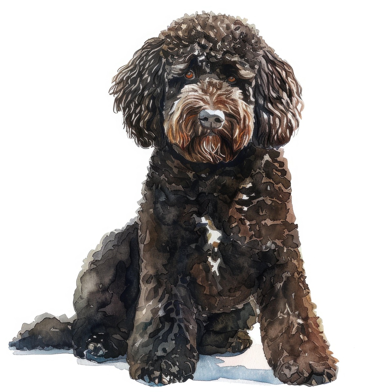 Download Ai Generated, Barbet, Dog. Royalty-Free Stock Illustration ...