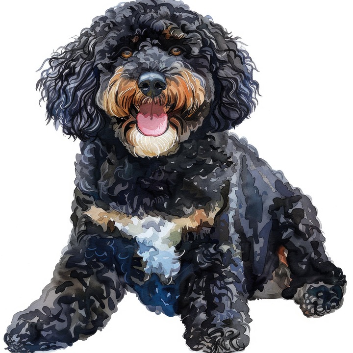 Download Ai Generated, Barbet, Dog. Royalty-Free Stock Illustration ...