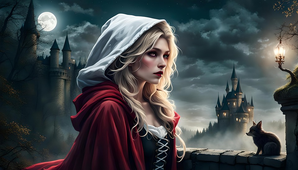 Download Taryn, Red Riding Hood, Vampire. Royalty-Free Stock ...