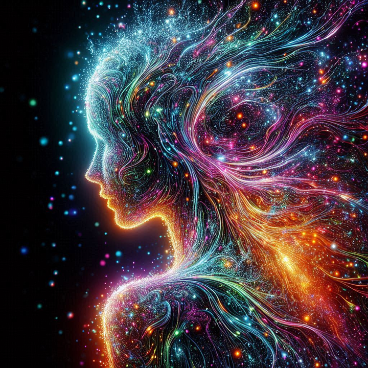 Download Stellar Spirit, Cosmic Energy, Celestial Figure. Royalty-Free ...