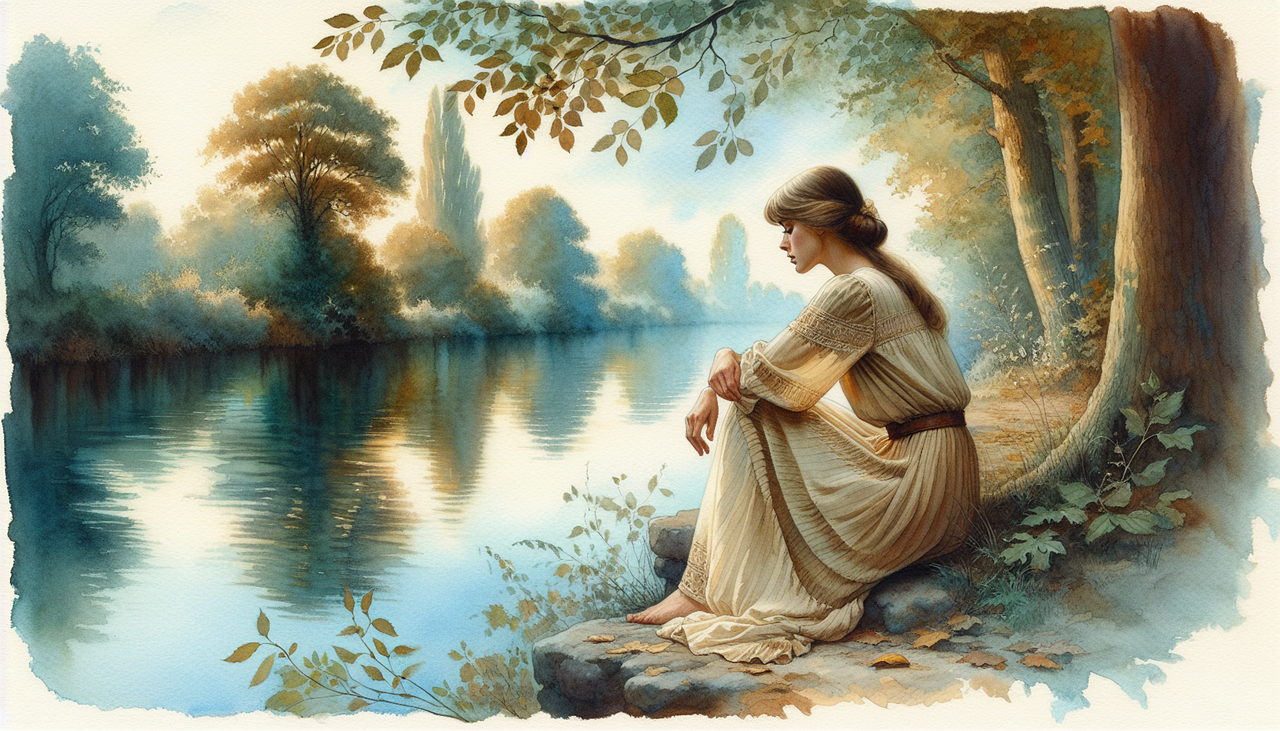 Download Lady, Woman, River. Royalty-Free Stock Illustration Image ...