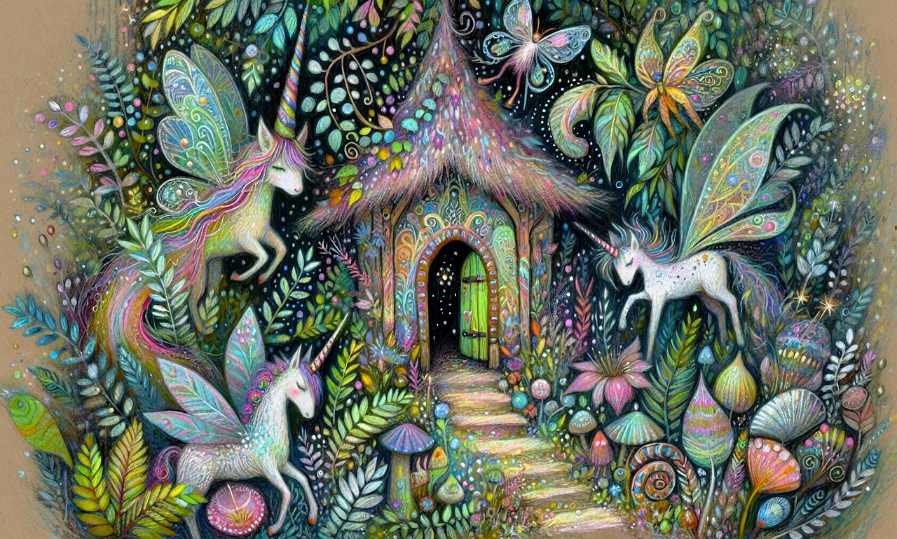 Download Enchanted Forest, Whimsical, Magical Cottage. Royalty-Free ...