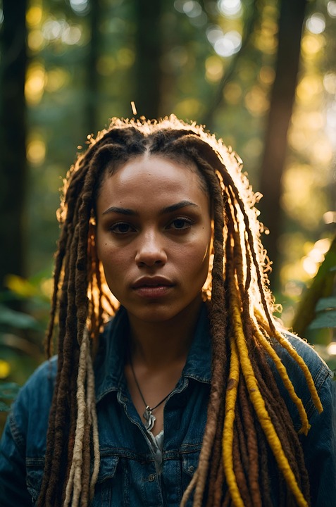 Download Woman, Rasta, Dreadlocks. Royalty-Free Stock Illustration ...