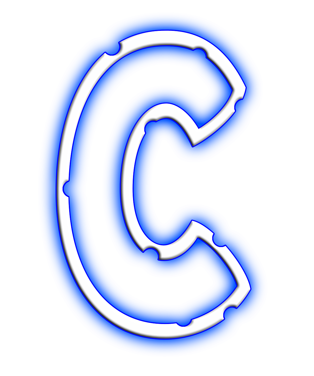 Alphabet Bleu Troue - Image gratuite sur Pixabay