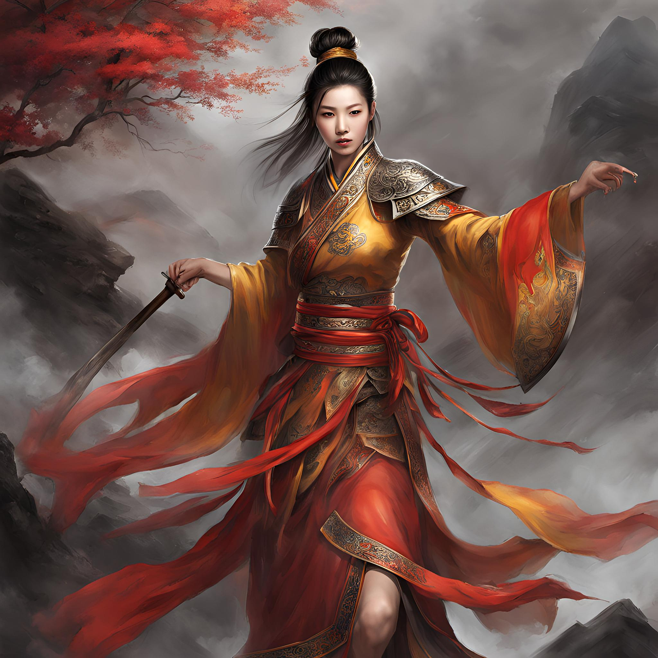 Download Guerriera, Fantasy, Anime. Royalty-Free Stock Illustration ...