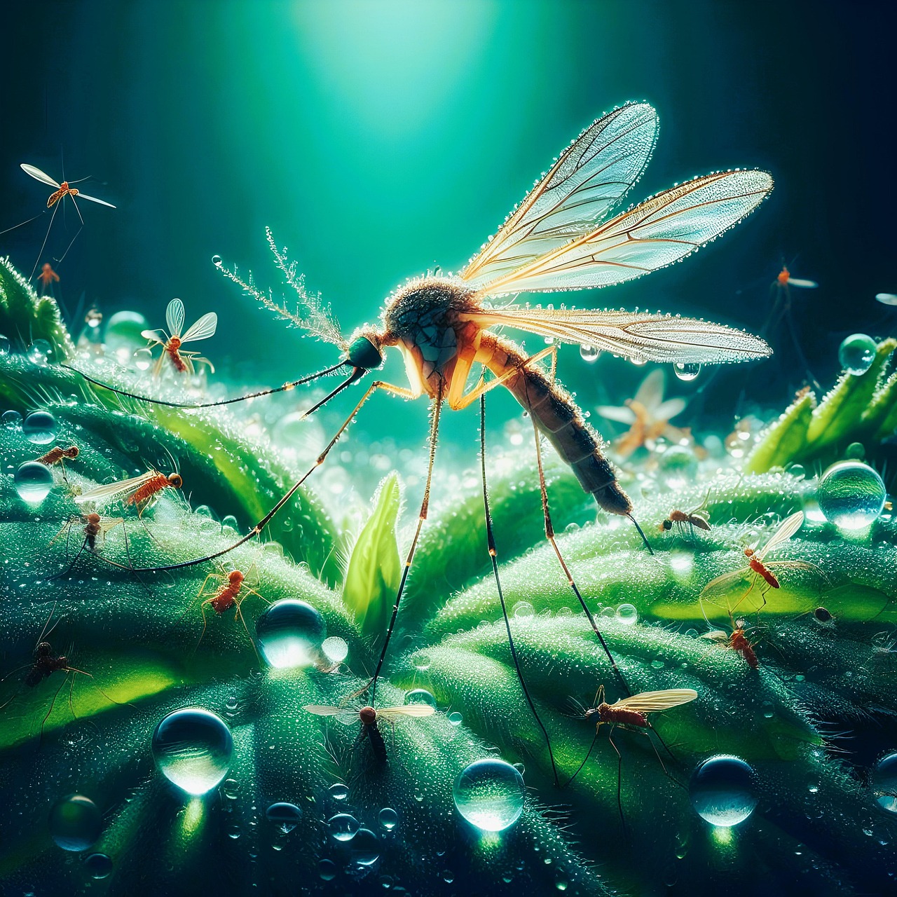 Download Mosquito, Close-Up, Lush. Royalty-Free Stock Illustration ...