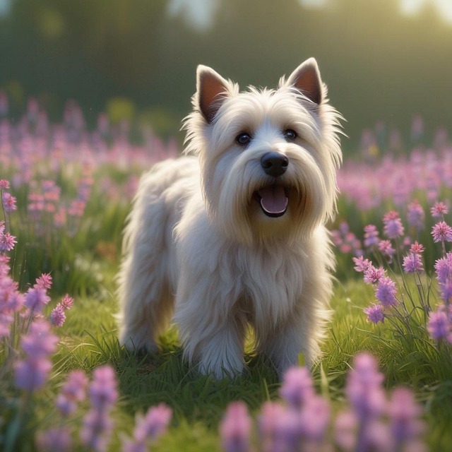 Download Ai Generated, Skye Terrier, Flowers. Royalty-Free Stock ...